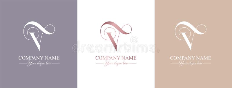 V Logo. V Letter Logo Template Elements. Personal Monogram Stock Vector ...