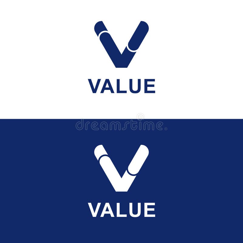 V Logo. V Letter Logo Template Elements. Personal Monogram. Vector ...