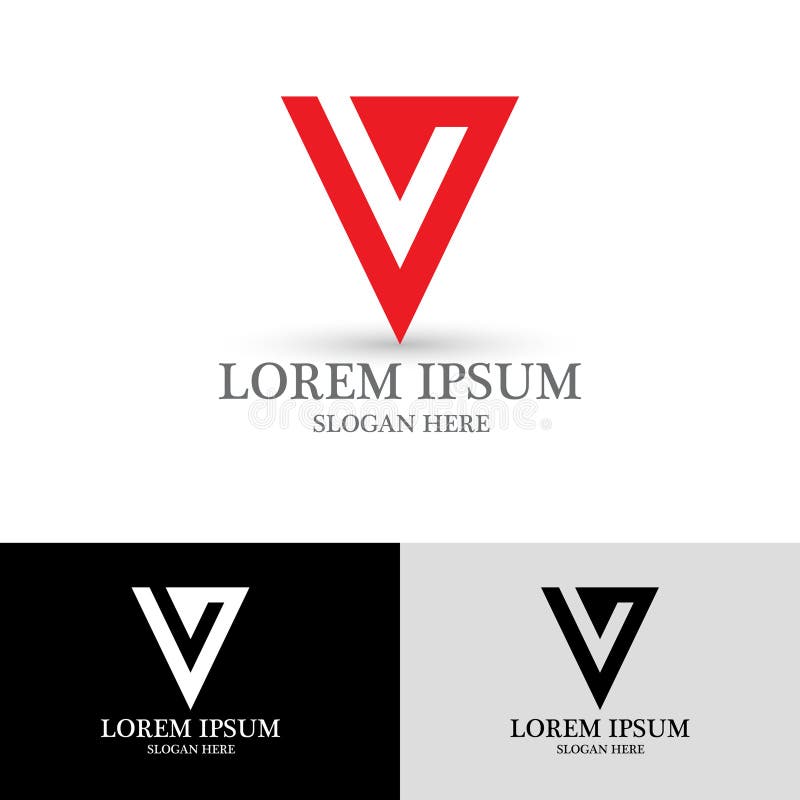 V Logo and Symbol Letter stock illustration. Illustration of label ...