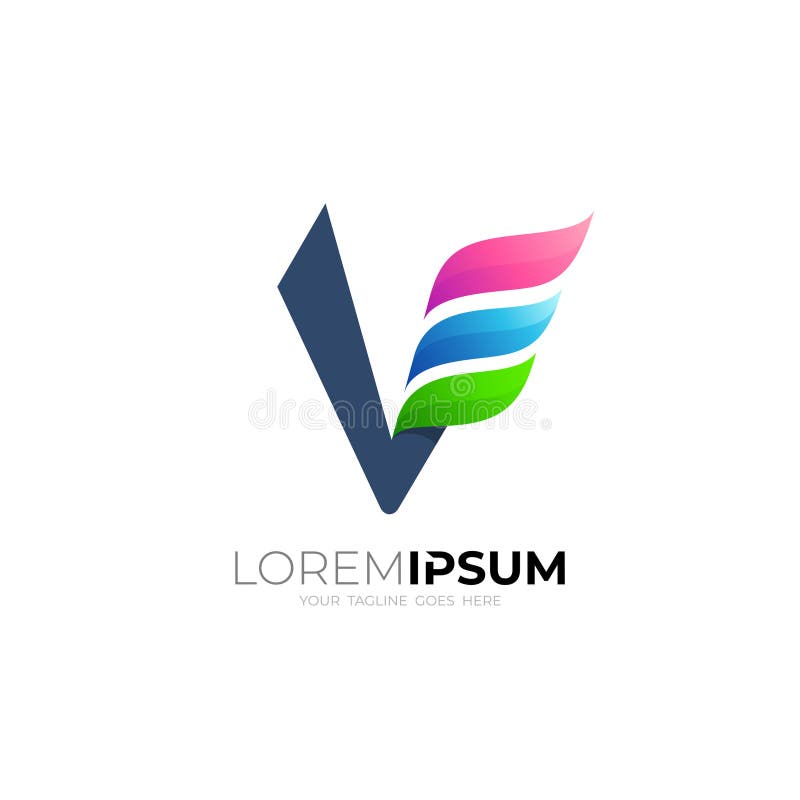 V Wing Logo Template Stock Illustrations – 414 V Wing Logo Template ...