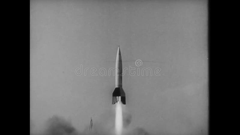 V-2 Missile Launch, World War II Stock Footage - Video of motion ...