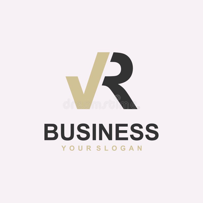 V r logo template stock illustration. Illustration of idea - 166742198
