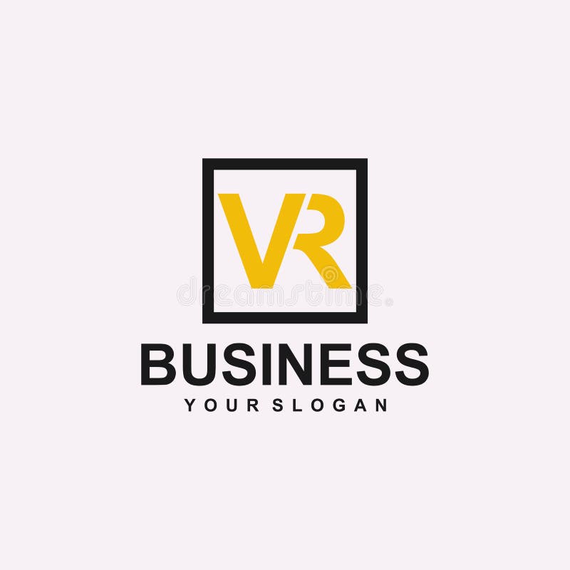 V r logo template stock illustration. Illustration of company - 166742256