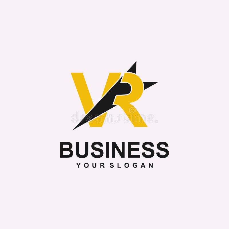 V r logo template stock illustration. Illustration of black - 166742273