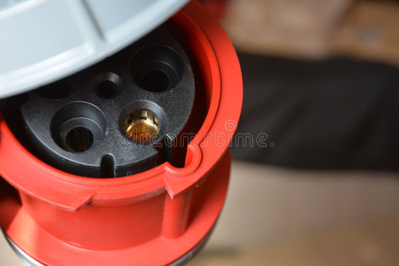 125A- 246-415v Red Plastic Professional Power Connector. High Voltage ...