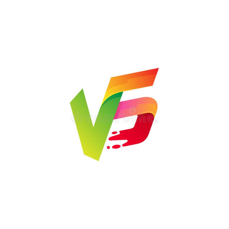 V and S Logos, Versus Logo with 3d Colorful, VS Icons Stock Vector ...
