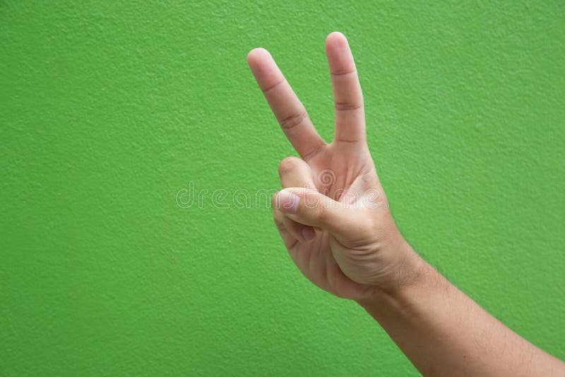V Shape Hand Sign For Voting Campaign Stock Photo - Image of genital ...