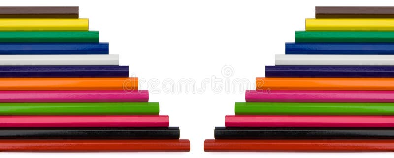 V shaped crayon stock photo. Image of diagram, green - 23274878