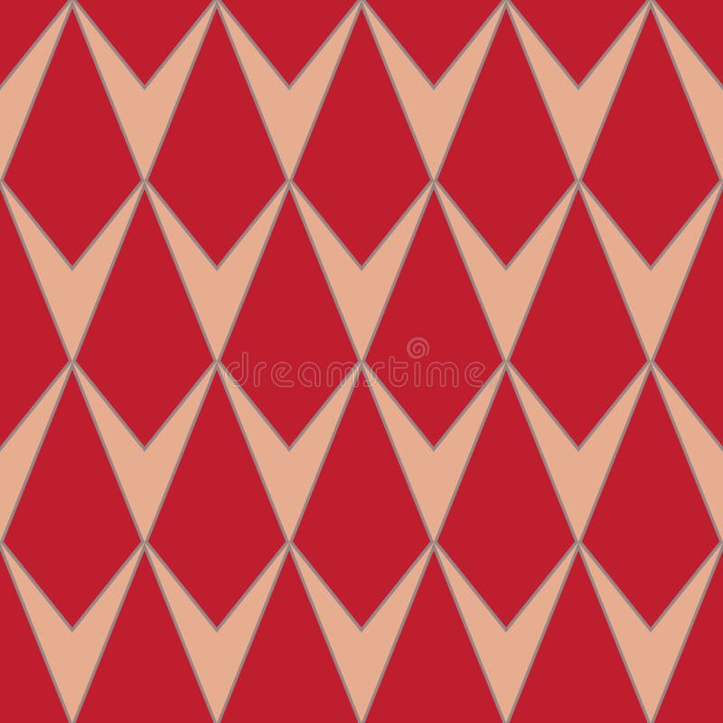 V-shaped Rhombus or Diamond Seamless Pattern Stock Vector ...