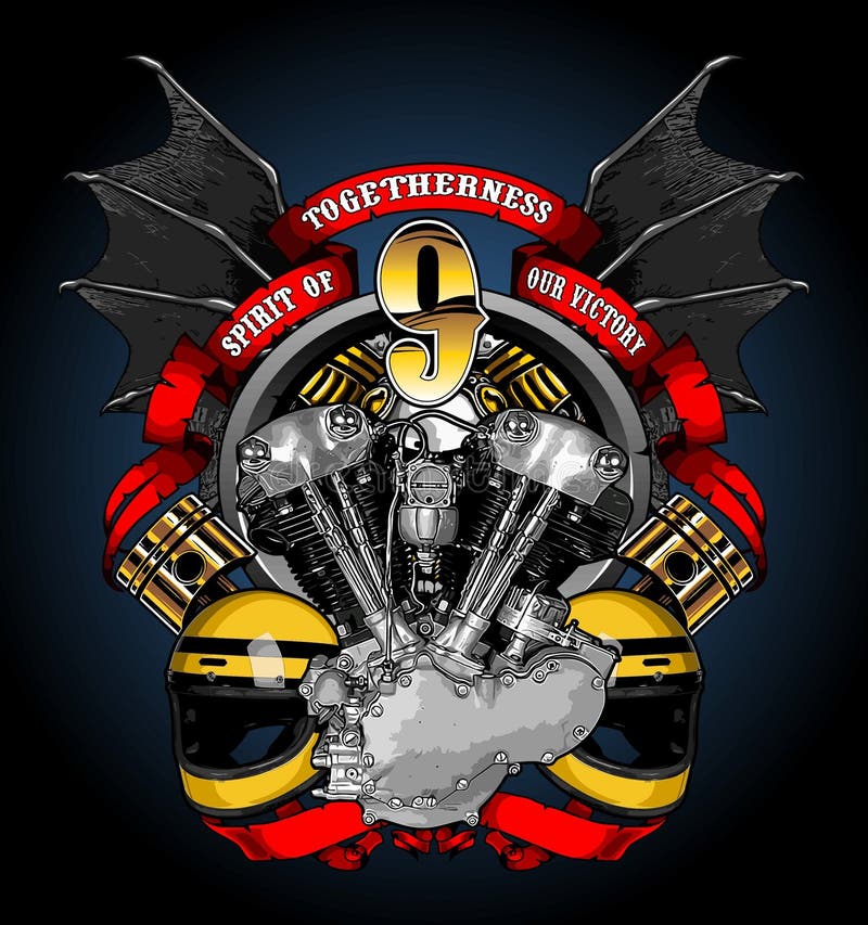 V Twin Stock Illustrations – 218 V Twin Stock Illustrations, Vectors ...