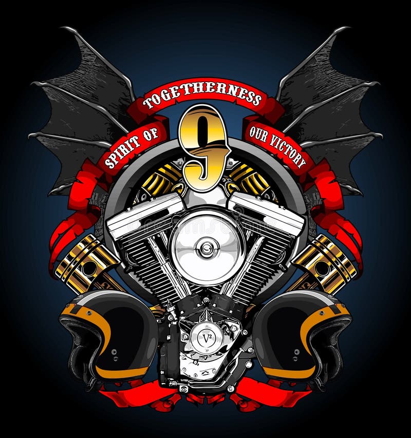 V Twin Stock Illustrations – 218 V Twin Stock Illustrations, Vectors ...