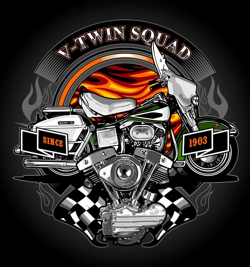 V Twin Stock Illustrations – 218 V Twin Stock Illustrations, Vectors ...