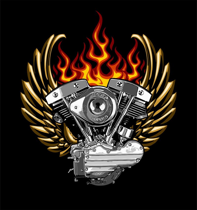 V Twin Stock Illustrations – 218 V Twin Stock Illustrations, Vectors ...
