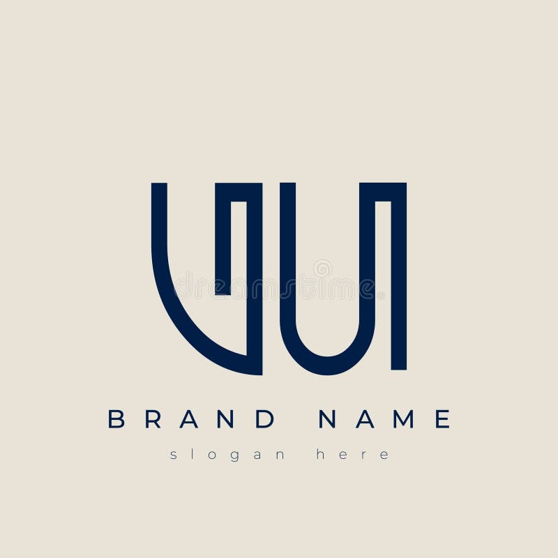 VU Alphabet Letter Icon Logo Stock Illustration - Illustration of logo ...