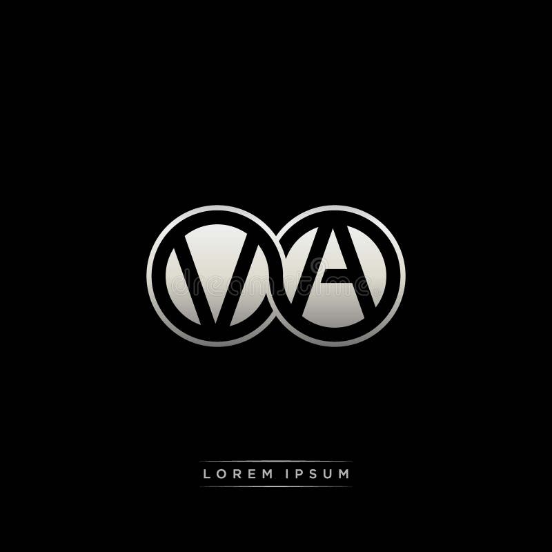 VA Initial Letter Linked Circle Capital Monogram Logo Modern Template ...