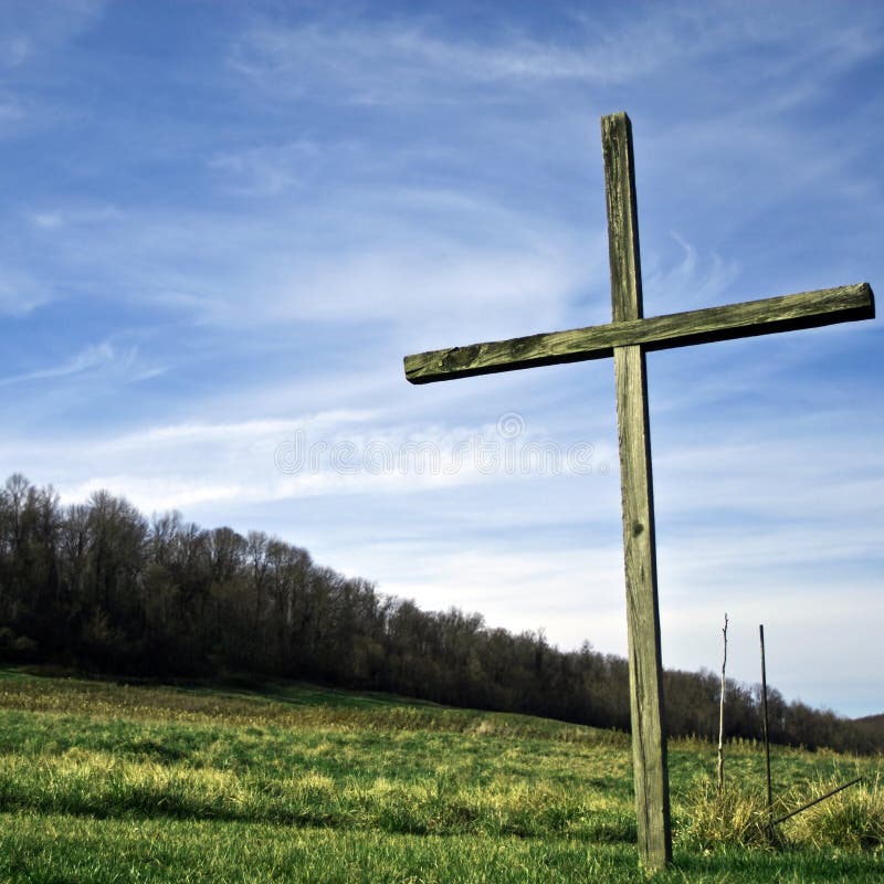 VA Landscape with Cross stock image. Image of cloud, christ - 5133151