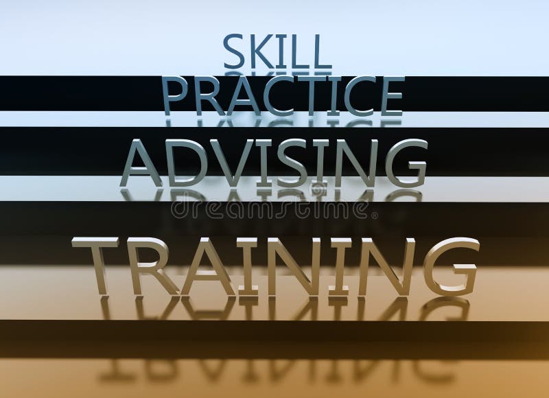 Vaardigheid Als Achtergrond Stock Illustratie - Illustration of leid ...