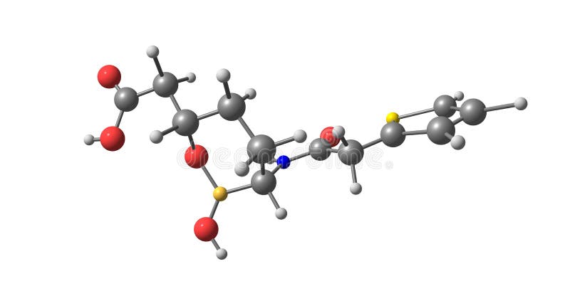 Vaborbactam Molecular Structure Isolated on White Stock Illustration ...