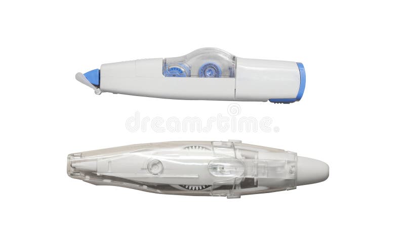 Correction Tape Isolated on White. Stock Photo - Image of correction ...