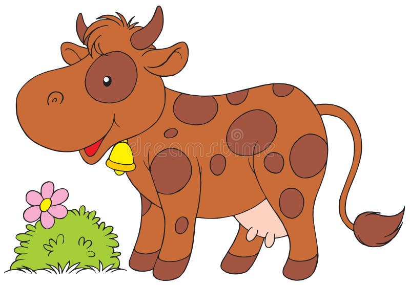 Imagen De Un Granjero Ordeñando Una Vaca 1 Ilustración del Vector ...