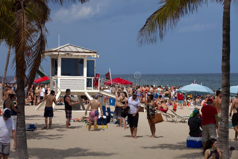 Vacaciones De Primavera - Pie Lauderdale, La Florida Fotografía ...