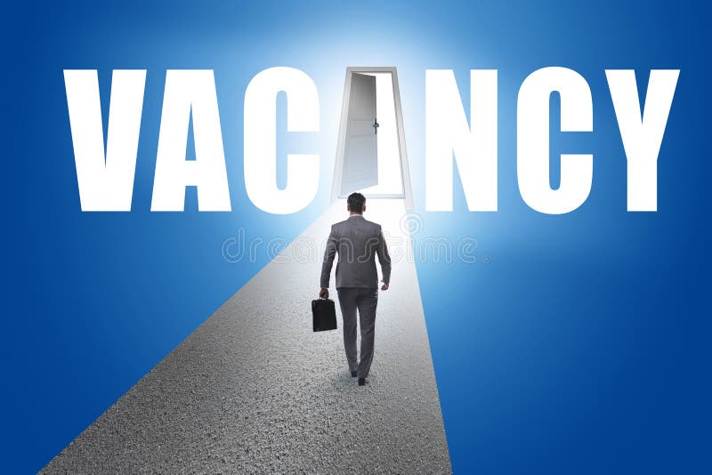 Vacancy Concept with Road Leading To Open Door Stock Image - Image of ...