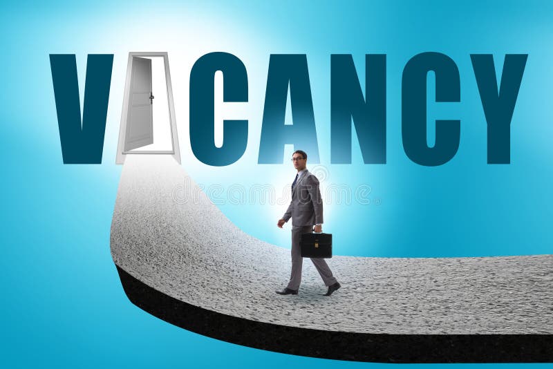 Vacancy Concept with Road Leading To Open Door Stock Image - Image of ...