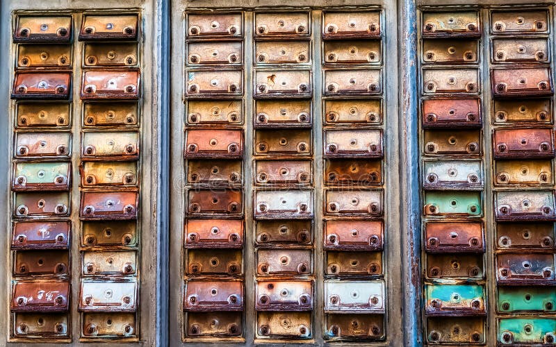 Old Doorbell Board without Name Stock Illustration - Illustration of ...