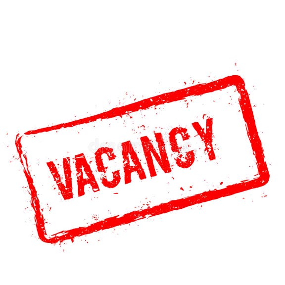 Vacancy Red Rubber Stamp Isolated on White. Stock Vector - Illustration ...