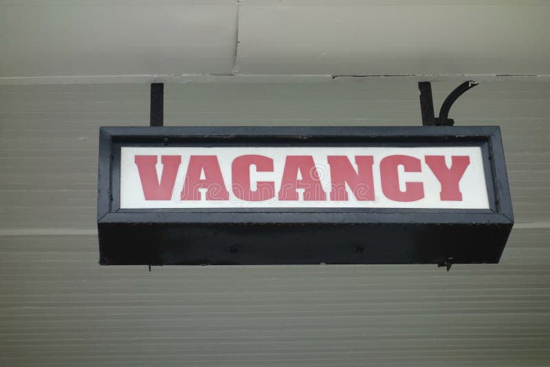 Red no vacancy sign stock photo. Image of vacancy, communicate - 16773040