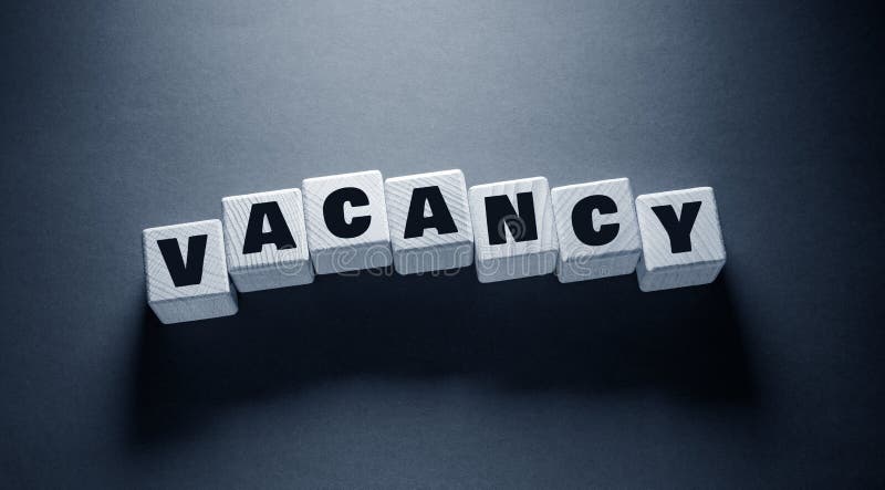 Vacancy Word with Wooden Cubes Stock Image - Image of creative, poster ...