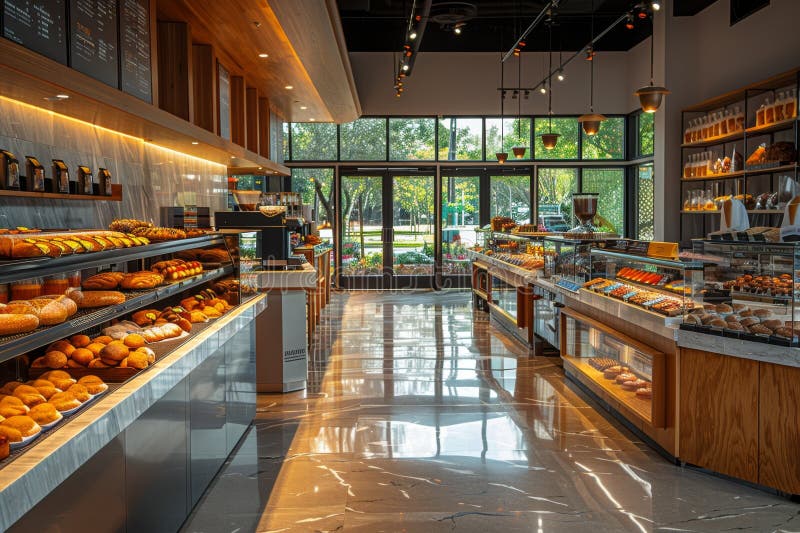 Modern Bakery Design, the Vacant Bakery Showcases Its Equipment and ...
