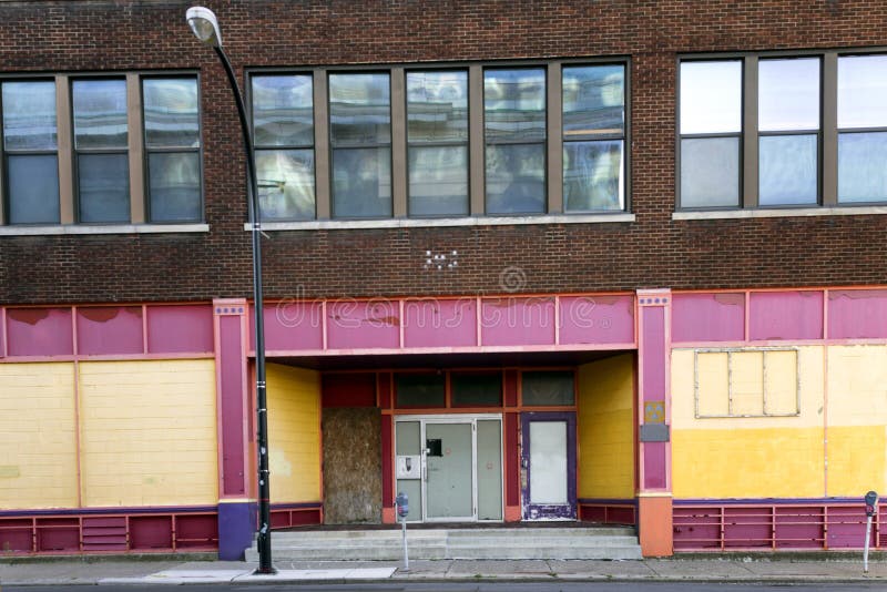 Empty General Store Front Small Business Entrance Closed Stock Image ...