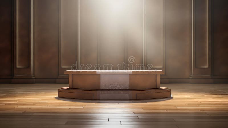 Vacant Empty Podium Background Stock Illustration - Illustration of ...