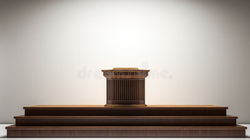 Vacant Empty Podium Background Stock Illustration - Illustration of ...