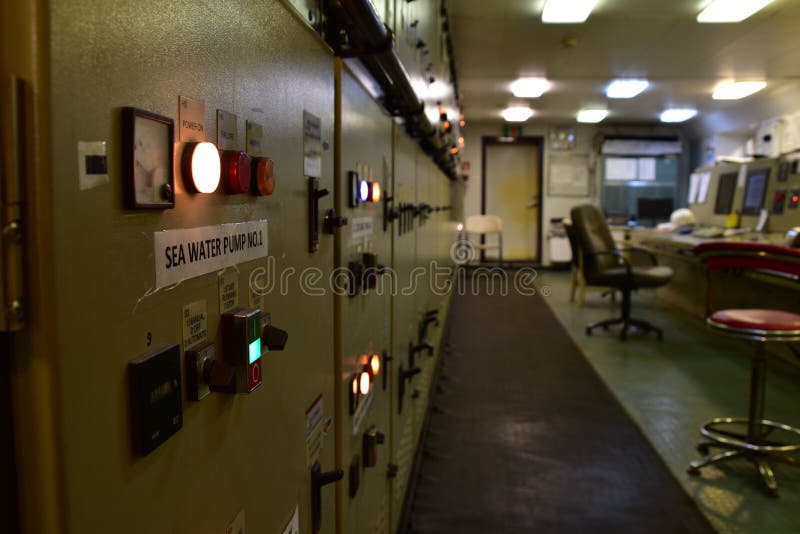 Vacant engine control rrom stock photo. Image of control - 140334436