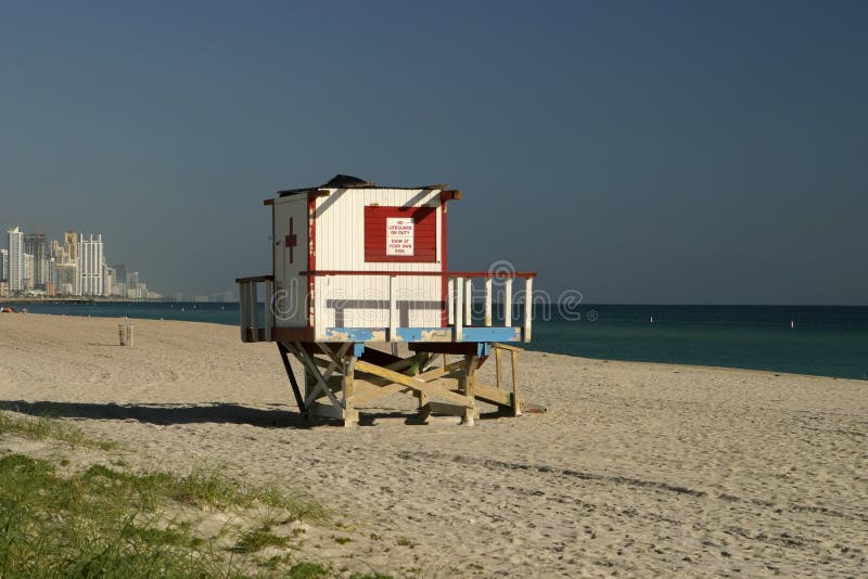 Vacant Lifeguard Shack stock image. Image of life, security - 423895