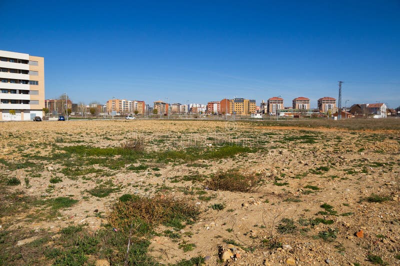 Vacant Lots for a Housing Estate Under Construction Stock Photo - Image ...