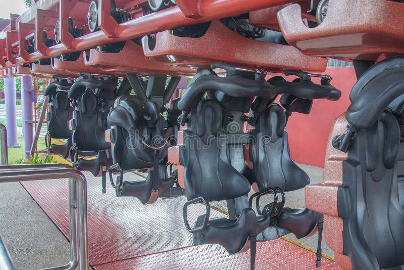 Vacant Seats of a Roller Coaster Stock Image - Image of holiday ...