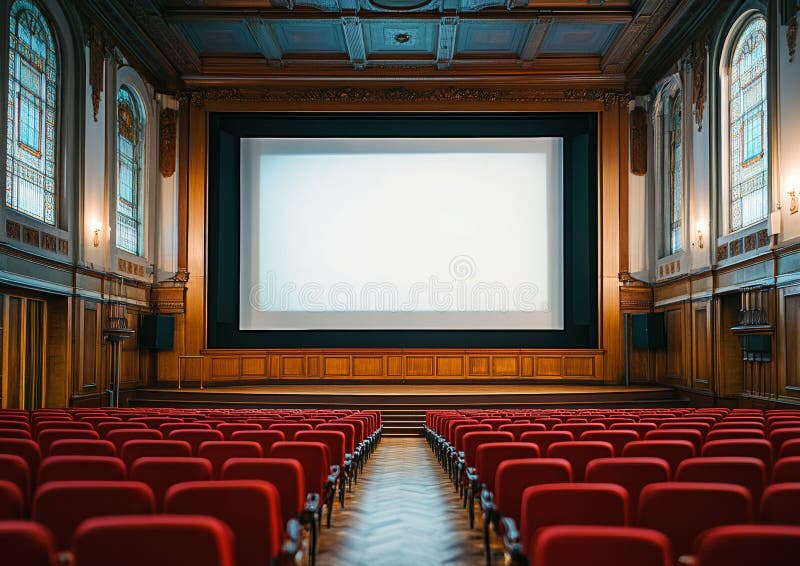 The Vacant Seats of a Theater, Seen from the Screen Inside. Stock Photo ... The Vacant Seats of a Theater, Seen from the Screen Inside. Stock Photo ...