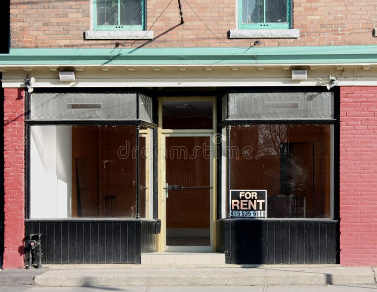 Vacant store for rent stock photo. Image of storefront - 8569212