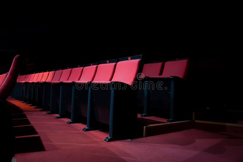 Vacant Theater with Red Seats Stock Image - Image of chair, music ... Vacant Theater with Red Seats Stock Image - Image of chair, music ...