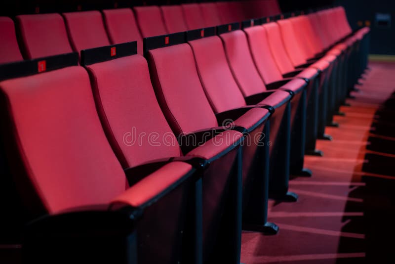 Vacant Theater with Red Seats Stock Photo - Image of detail, conference ... Vacant Theater with Red Seats Stock Photo - Image of detail, conference ...