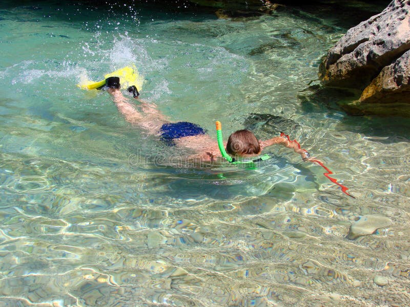 Snorkeling Lesson stock image. Image of learn, sport, experience - 554009