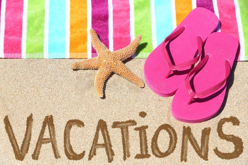 Vacation beach travel text stock photo. Image of enjoyment - 37856410