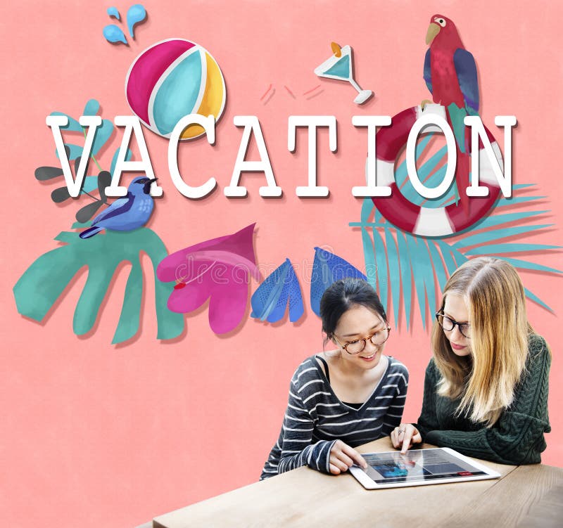 Vacation Break Holiday Summer Off Concept Stock Photo - Image of online ...