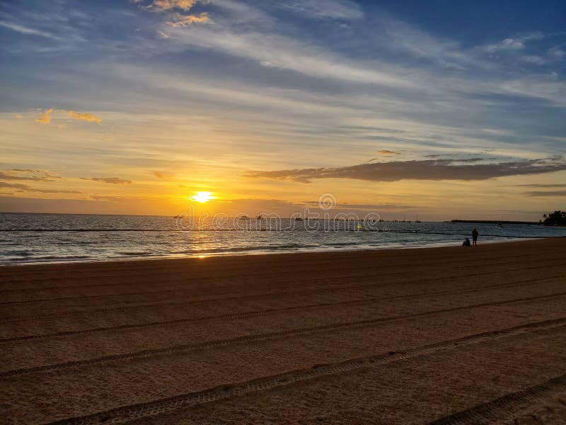 Vacation Fun Sunset Beach DR Beautiful Stock Photo - Image of vacation ...