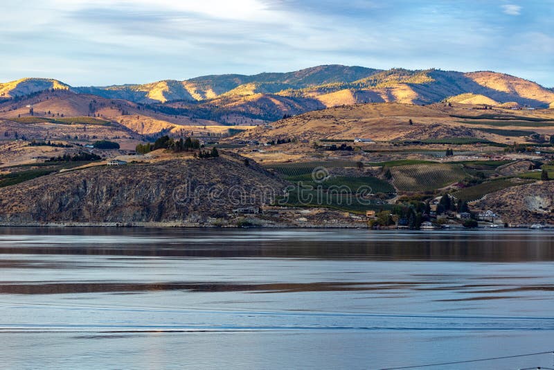 Sunset in Lake Chelan, Washington Stock Image - Image of sunset, chelan ...