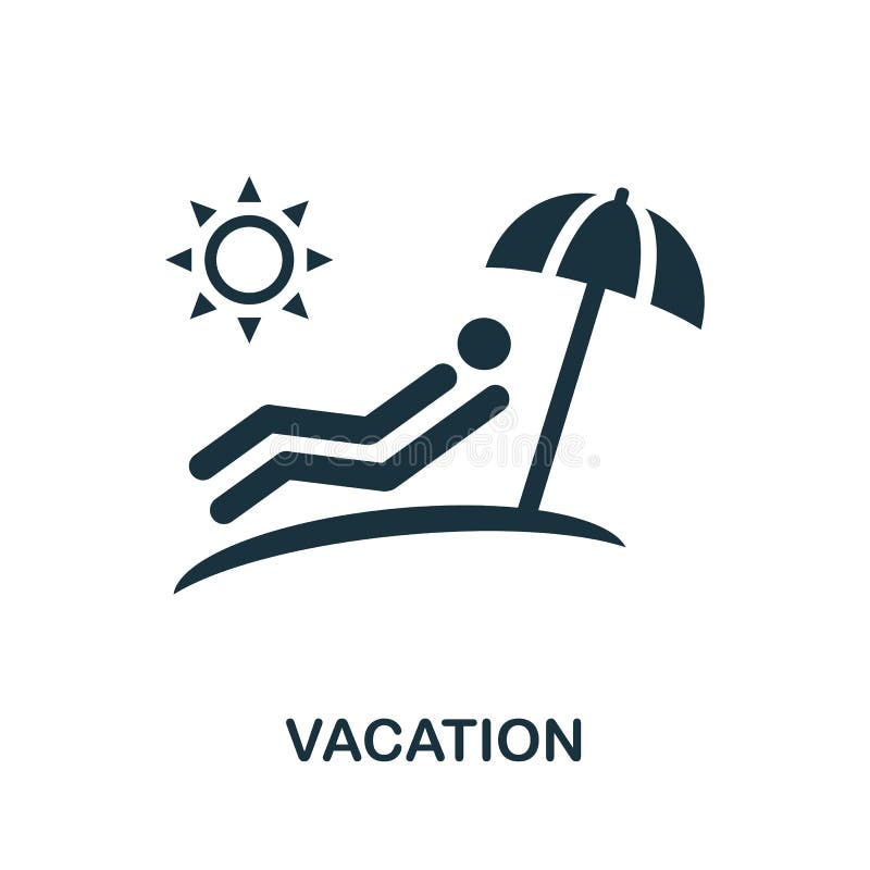Vacation Icon. Simple Line Element Vacation Symbol for Templates, Web ...