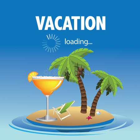Vacation loading design stock vector. Illustration of digital - 38927060